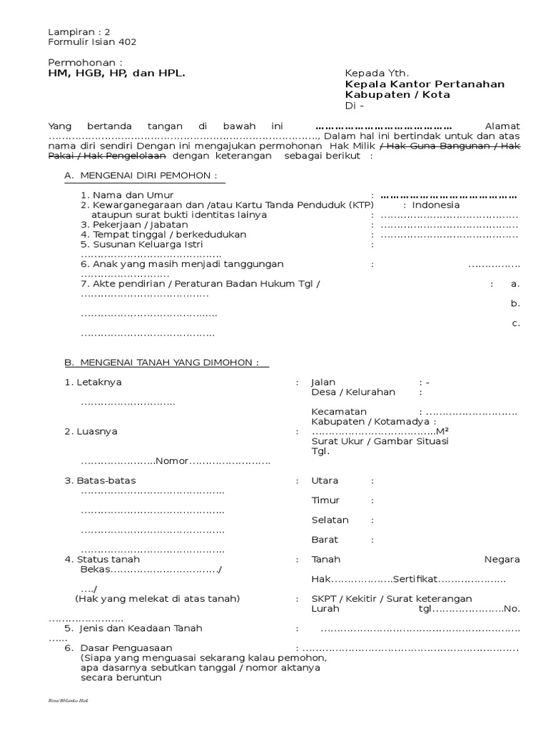 Blanko HM, HGB, HP, HPL | PDF