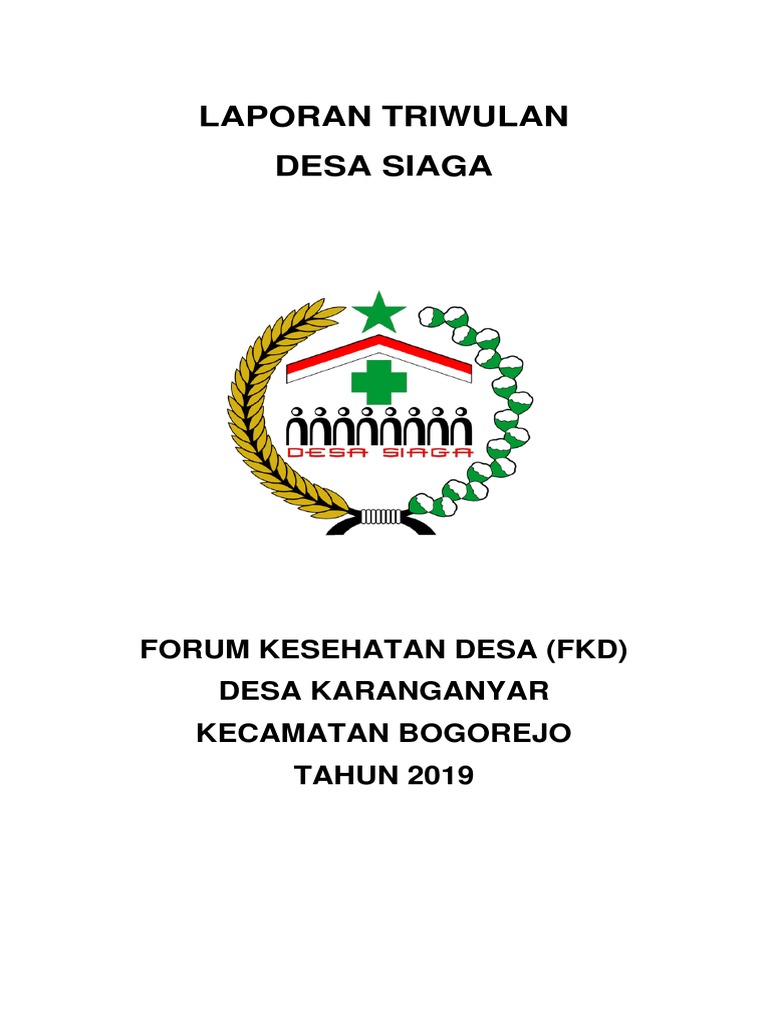 Cover Laporan Desa Siaga | PDF