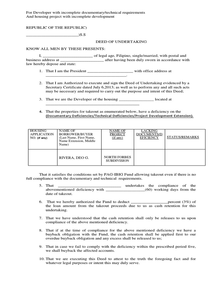 Undertaking | PDF | Civil Law (Common Law) | Virtue