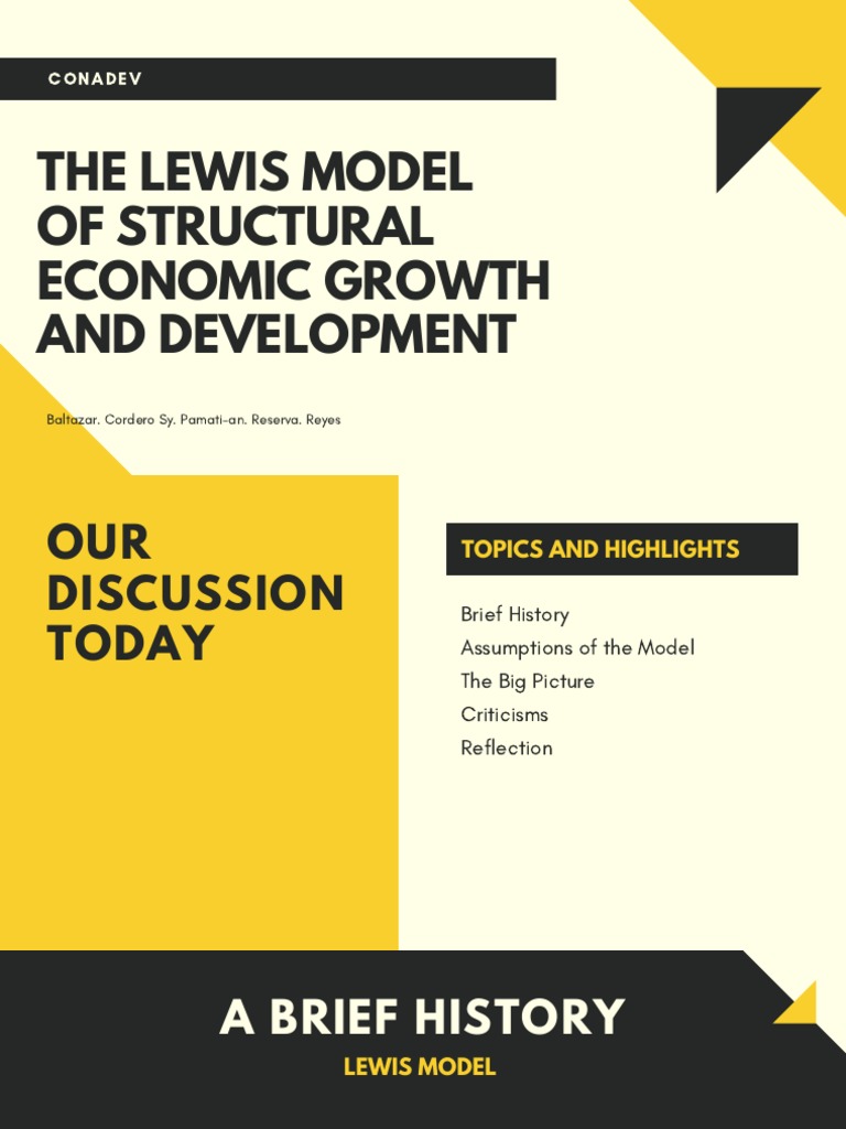 Report 1 - Lewis Model | PDF | Labour Economics | Economic Development