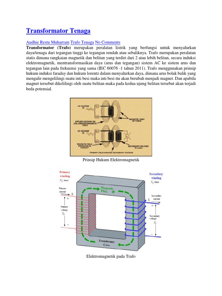 Transformator Tenaga | PDF