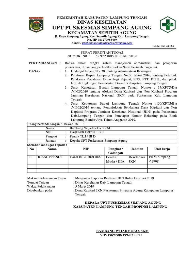 Contoh SPJ Terbaru | PDF