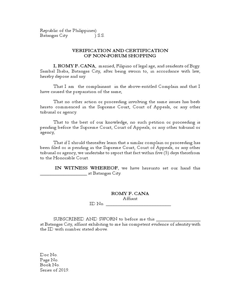 Verification Cana | PDF