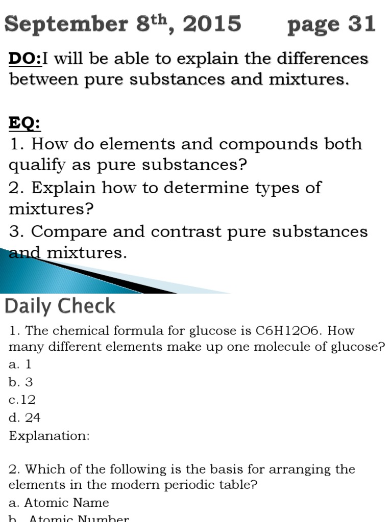 Mixturesand Pure Substances | PDF | Solution | Solubility