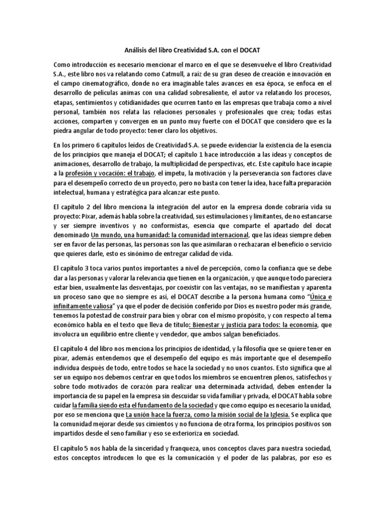 Docat | PDF | Creatividad | Autor