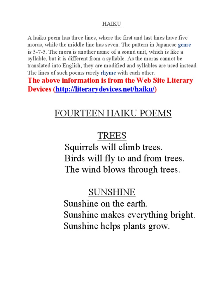 Haiku Collection: Nature and Life | PDF | Poetry