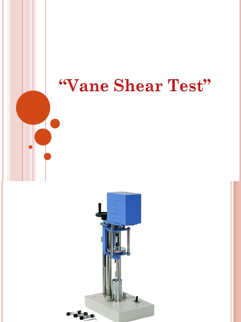 Vane Shear Test | PDF | Borehole | Soil Mechanics