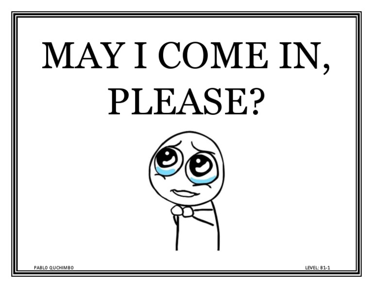May I Come in | PDF