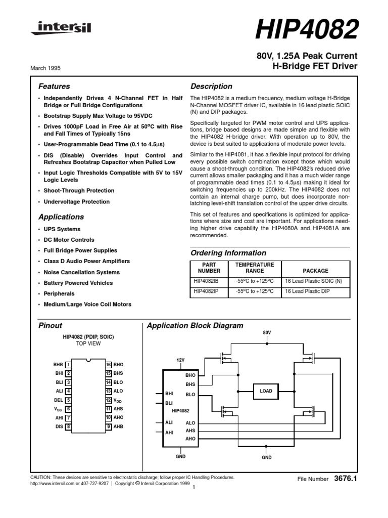 Hip 4082 | PDF | Electronics | Electromagnetism
