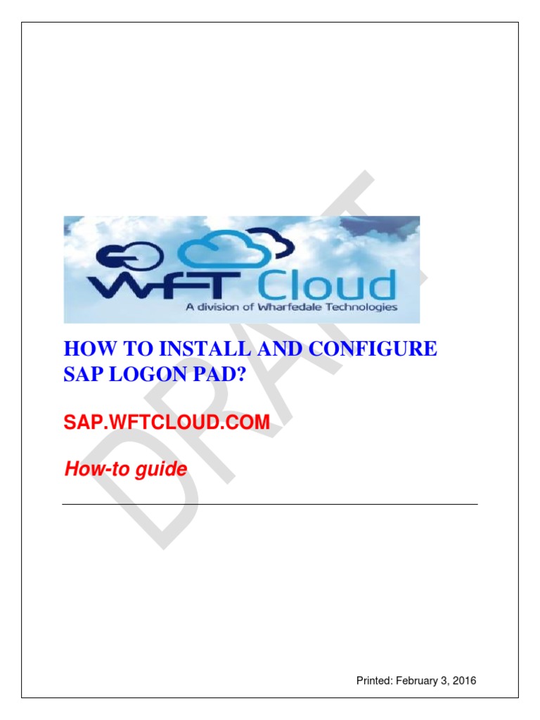 How To Install and Configure Sap Logon Pad? | PDF | Graphical User ...