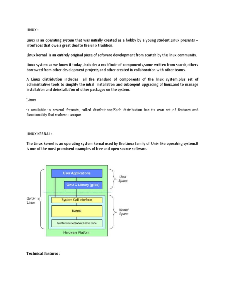 Linux Kernal Is An Entirely Original Piece of Software Development From ...