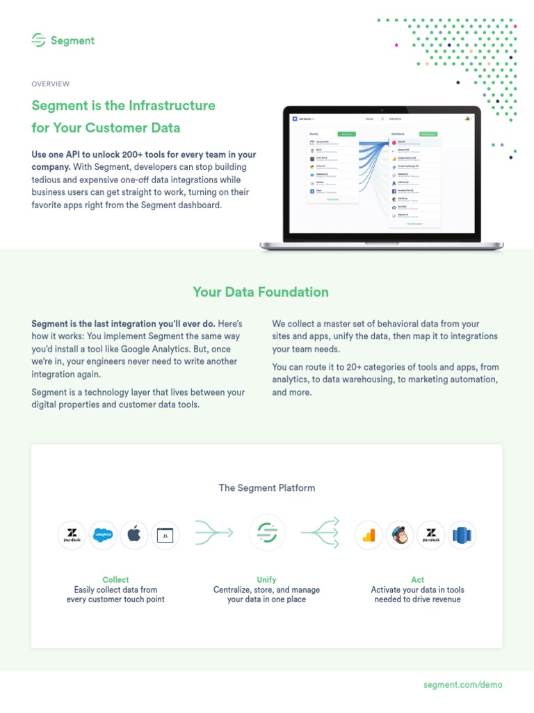 Segment Is The Infrastructure For Your Customer Data | PDF | Analytics ...