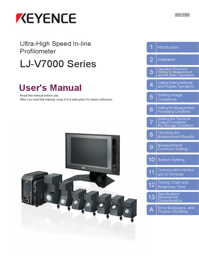 LJ-V7000 Series: User's Manual | PDF | Computer Monitor | License