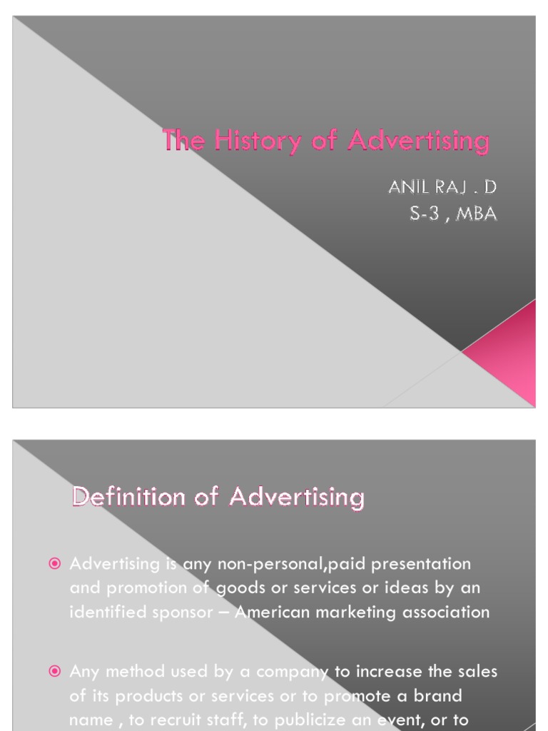 Anil Ad History | PDF | Advertising | Communication Design