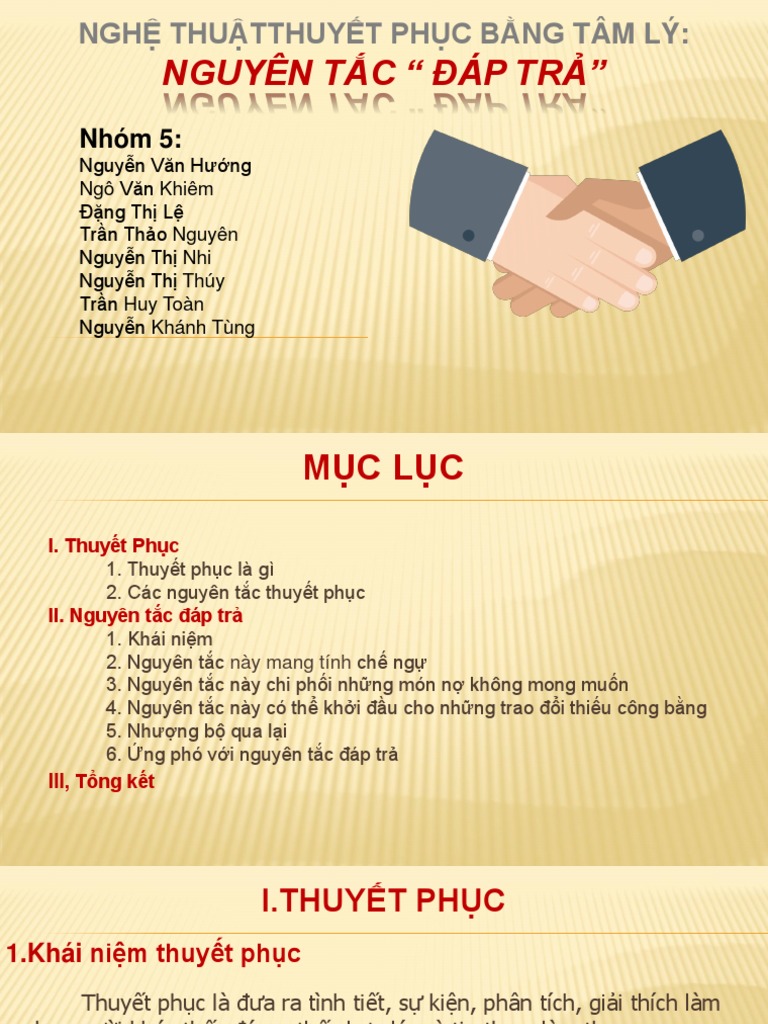 Thuyet Trinh KNMMMM 1 | PDF