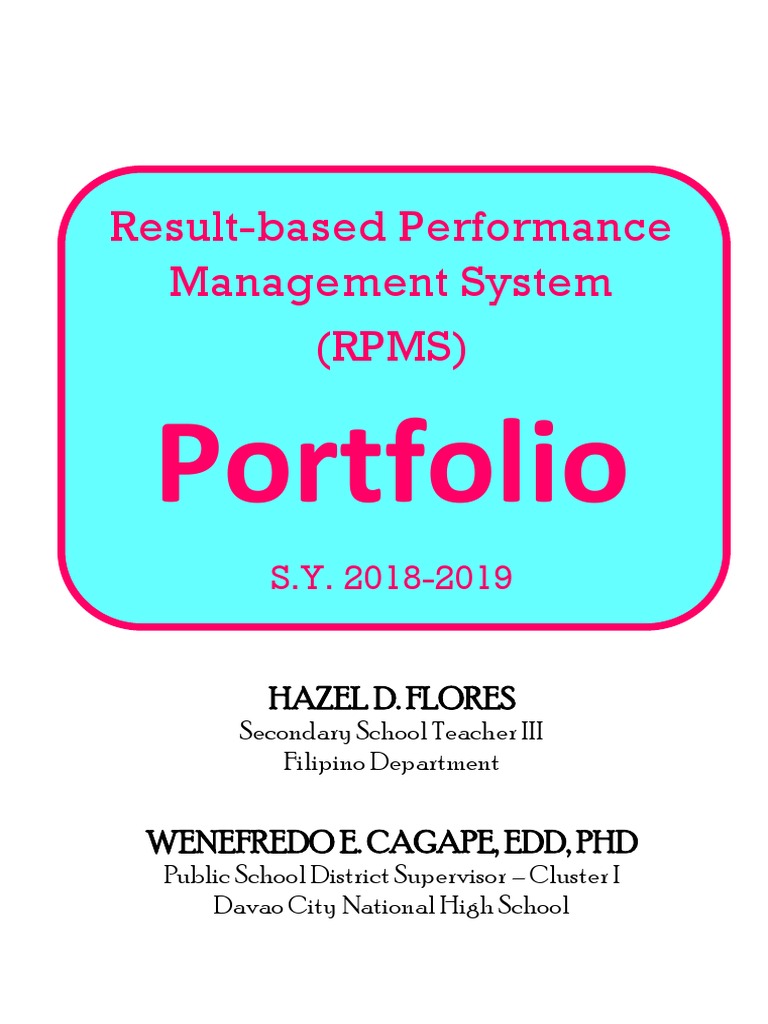 Result-Based Performance Management System (RPMS) : Portfolio | PDF