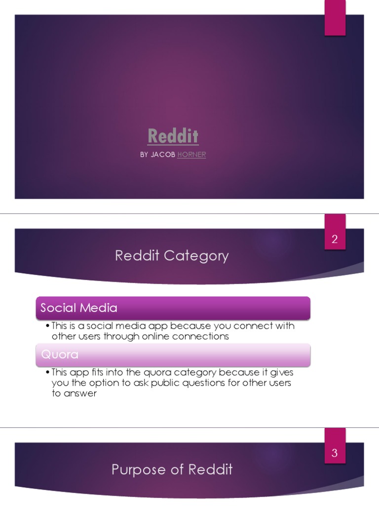 Reddit Powerpoint | Download Free PDF | Social Media | Popular Culture ...