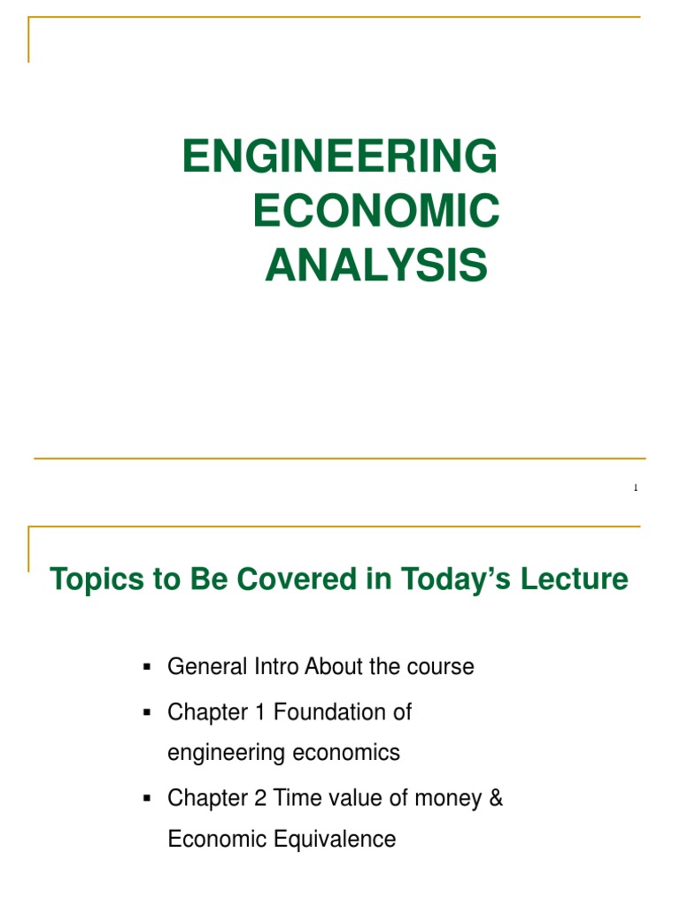 Engineering Economic Analysis | PDF | Homework | Time Value Of Money