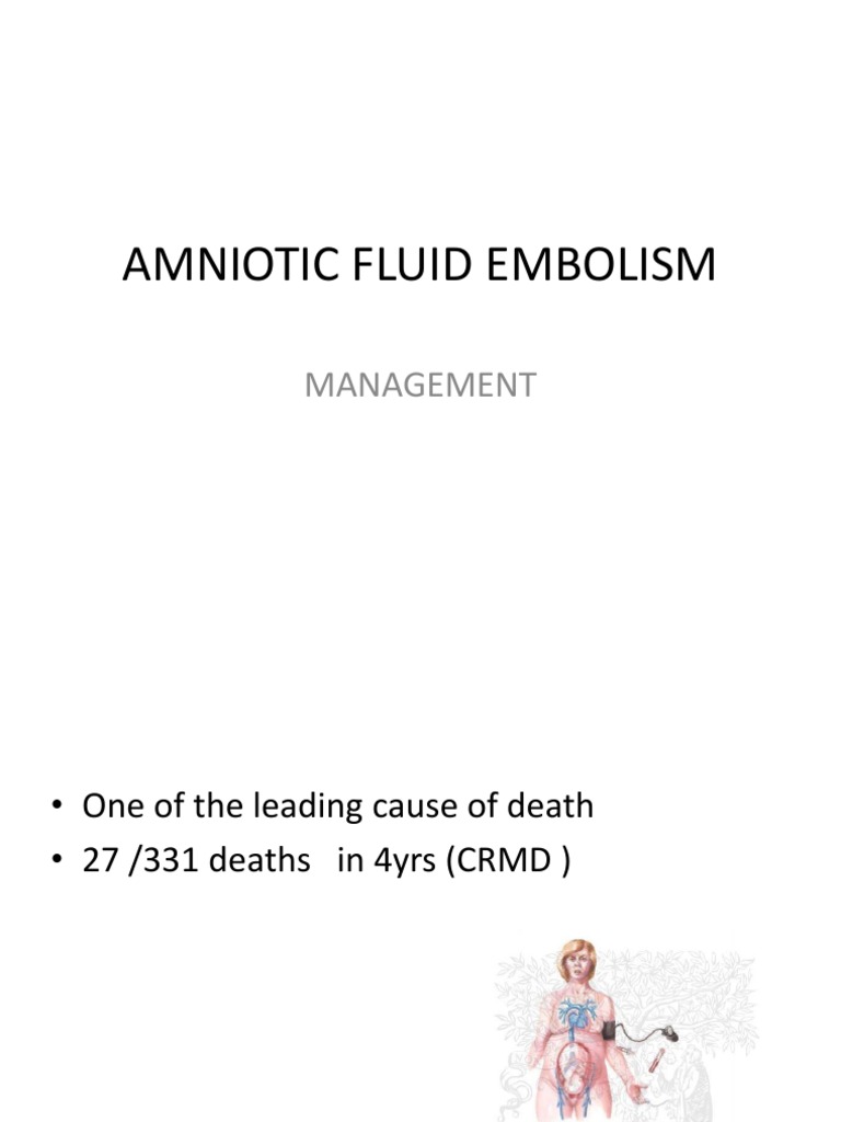 Amniotic Fluid Embolism | PDF