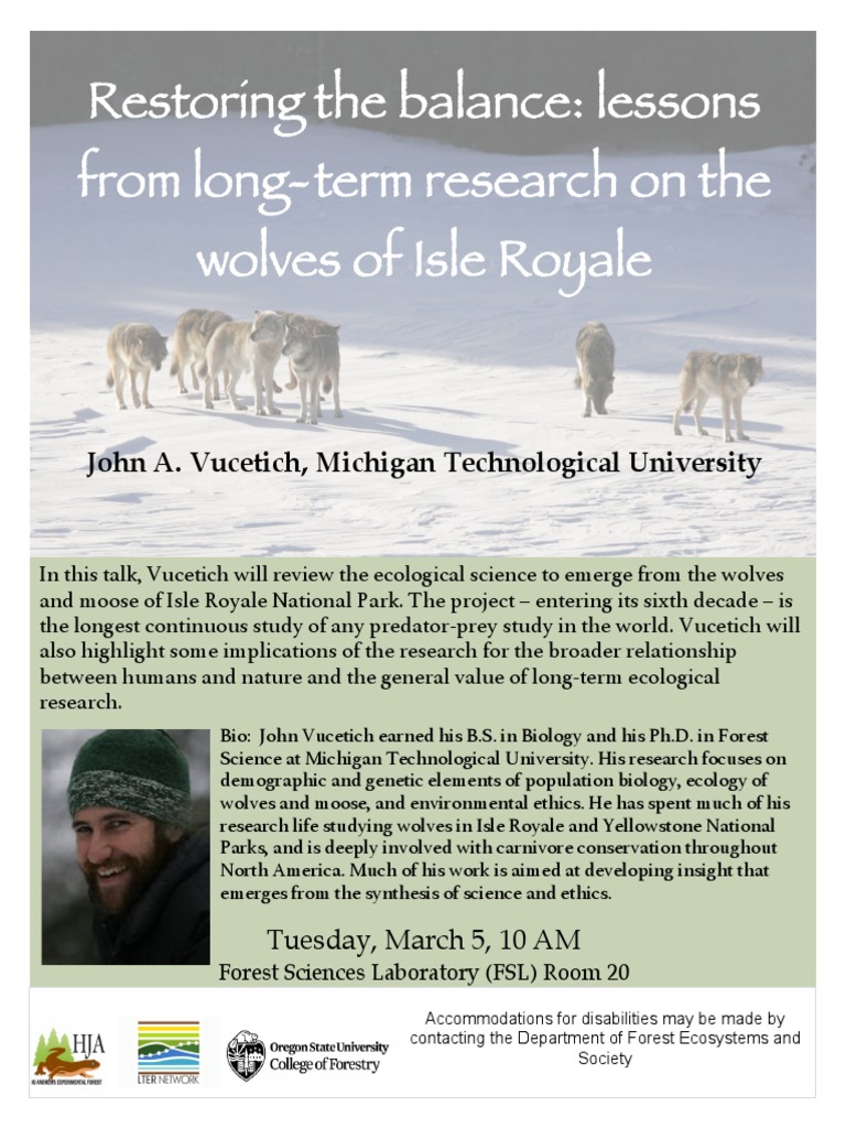 Isle Royale Wolf Lecture | PDF | Social Science | Science & Mathematics