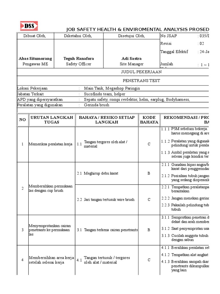 Jsa Bekerja Di Ketinggian | PDF