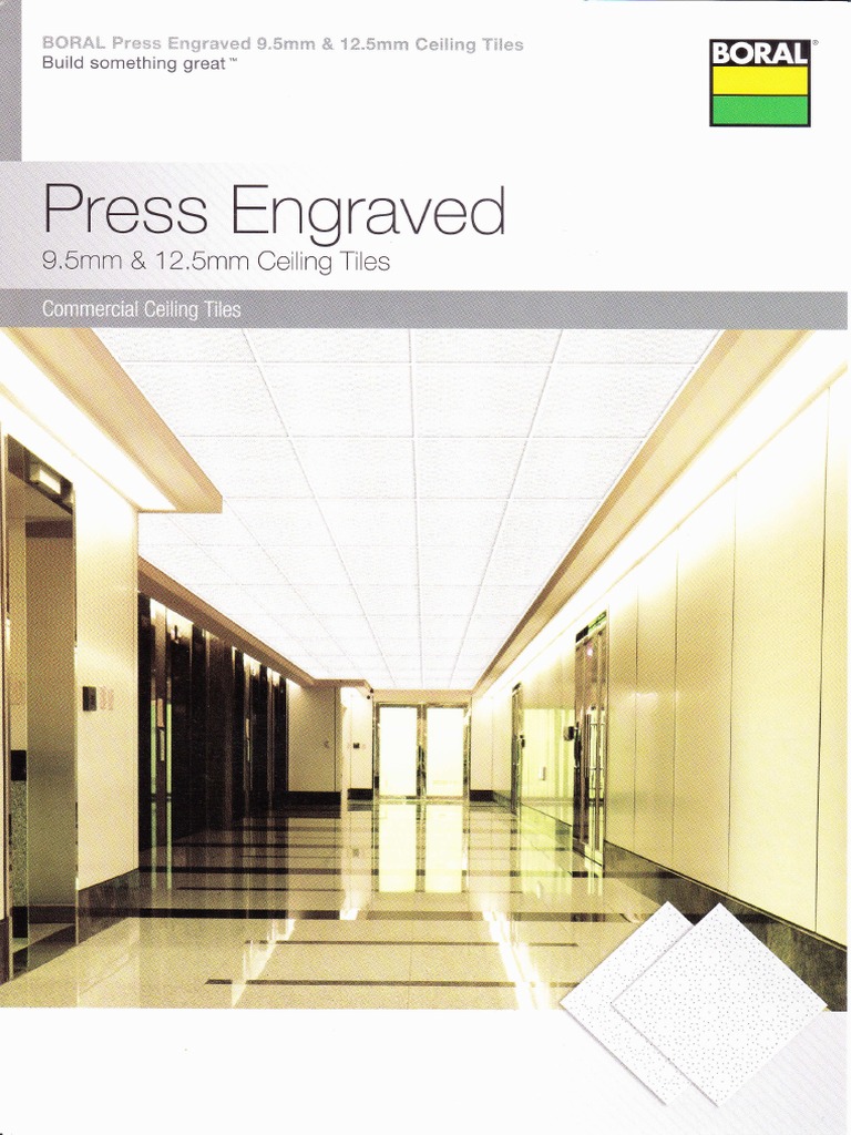 Boral Press Engraved Ceiling Tiles Guide | PDF | Building Materials ...