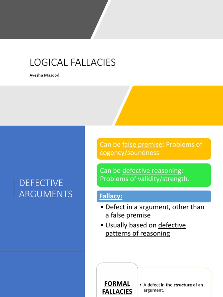 Analyzing Logical Fallacies: A Guide to Common Fallacious Arguments and Flawed Reasoning | PDF ...