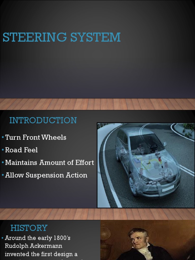 Steering System Presentation | PDF | Steering | Gear