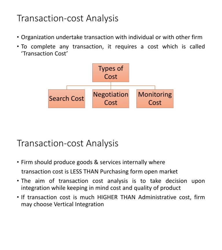 Transaction-Cost Analysis | PDF | Business