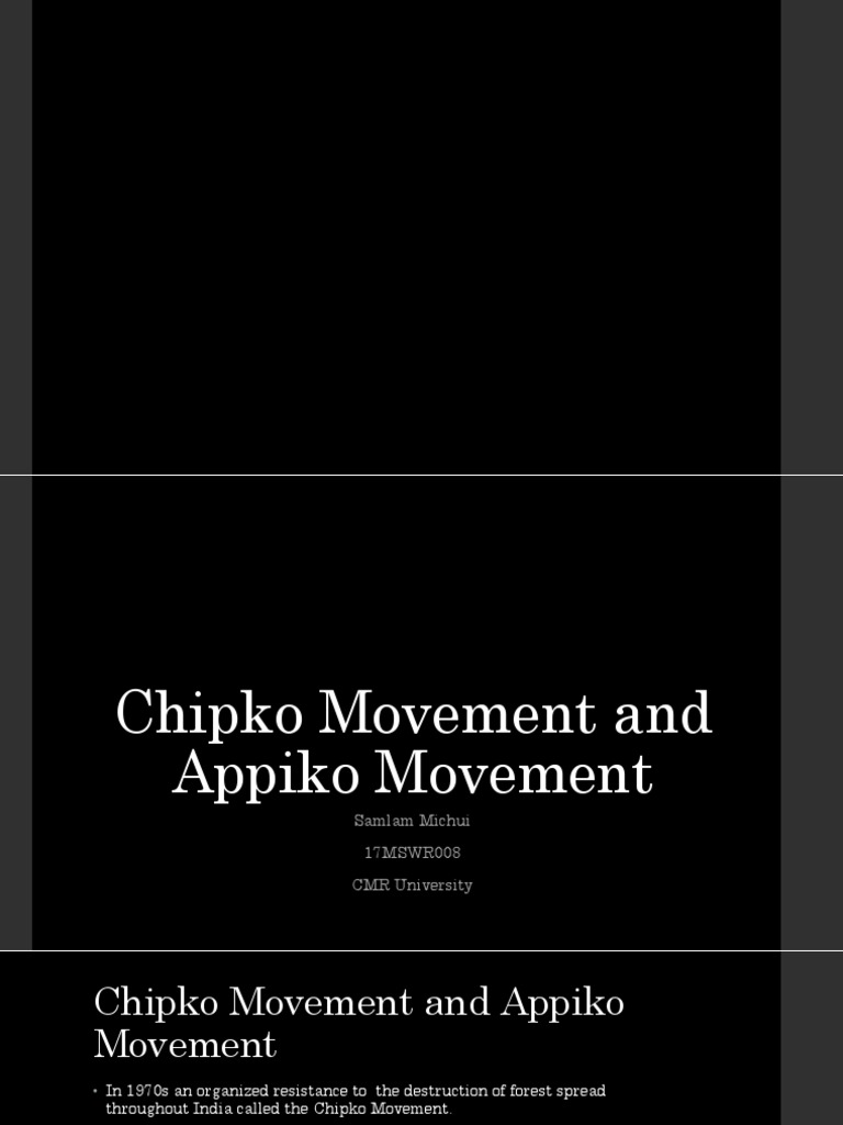 Chipko Movement | PDF | Social Movements | Trees