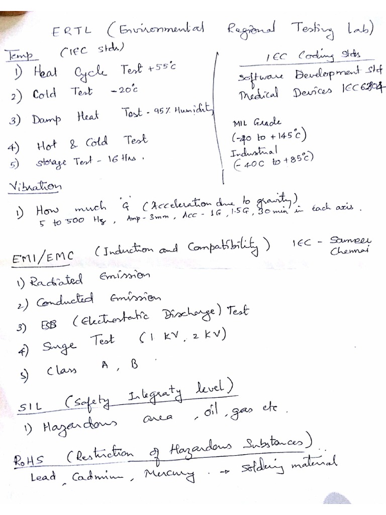 EMI Notes for Electronics