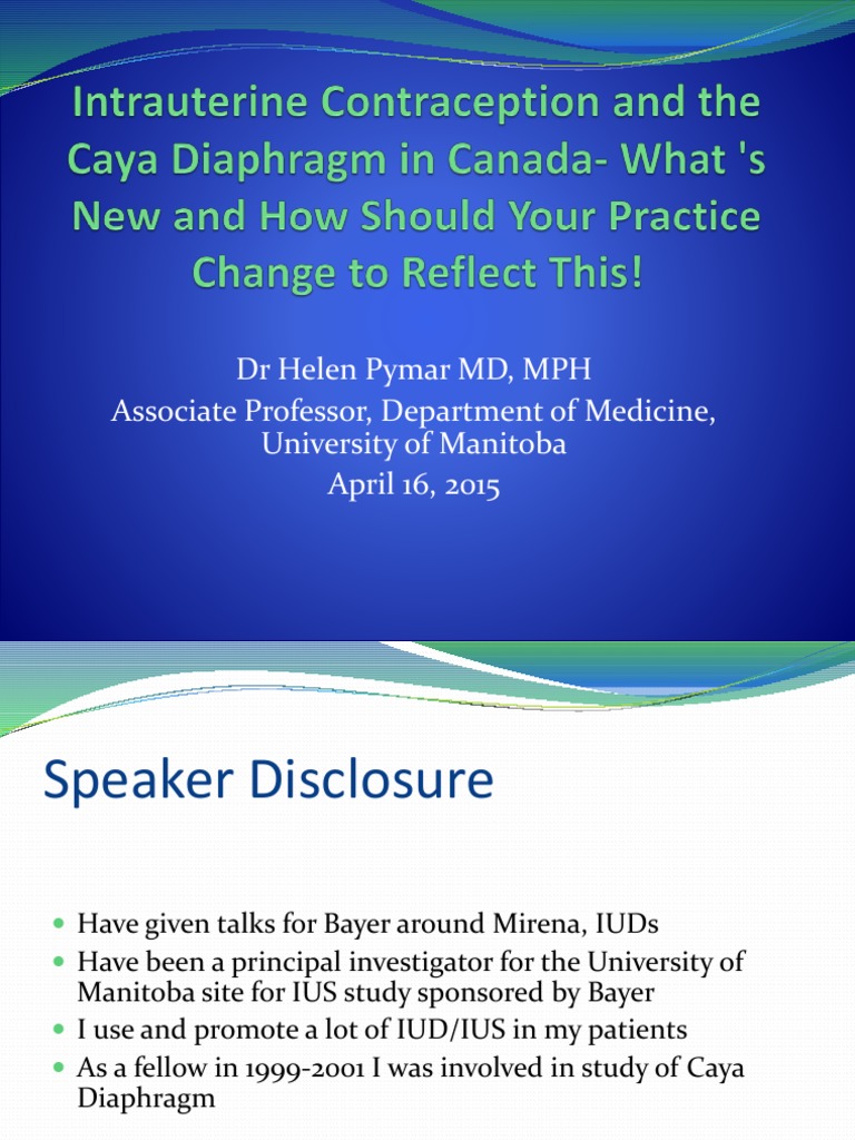 Contraception Update | PDF | Birth Control | Reproductive Rights