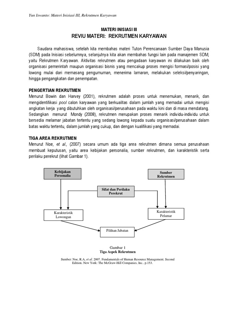Rekrutmen | PDF