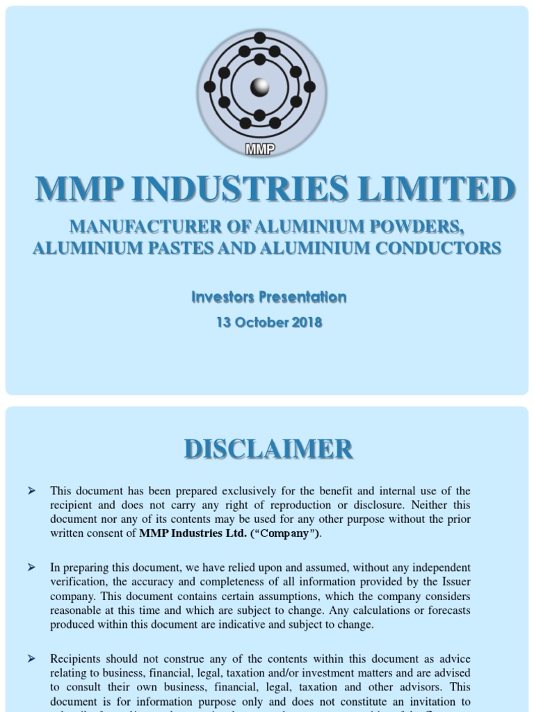 MMP Industries LTD | PDF | Economic Growth | Joint Venture