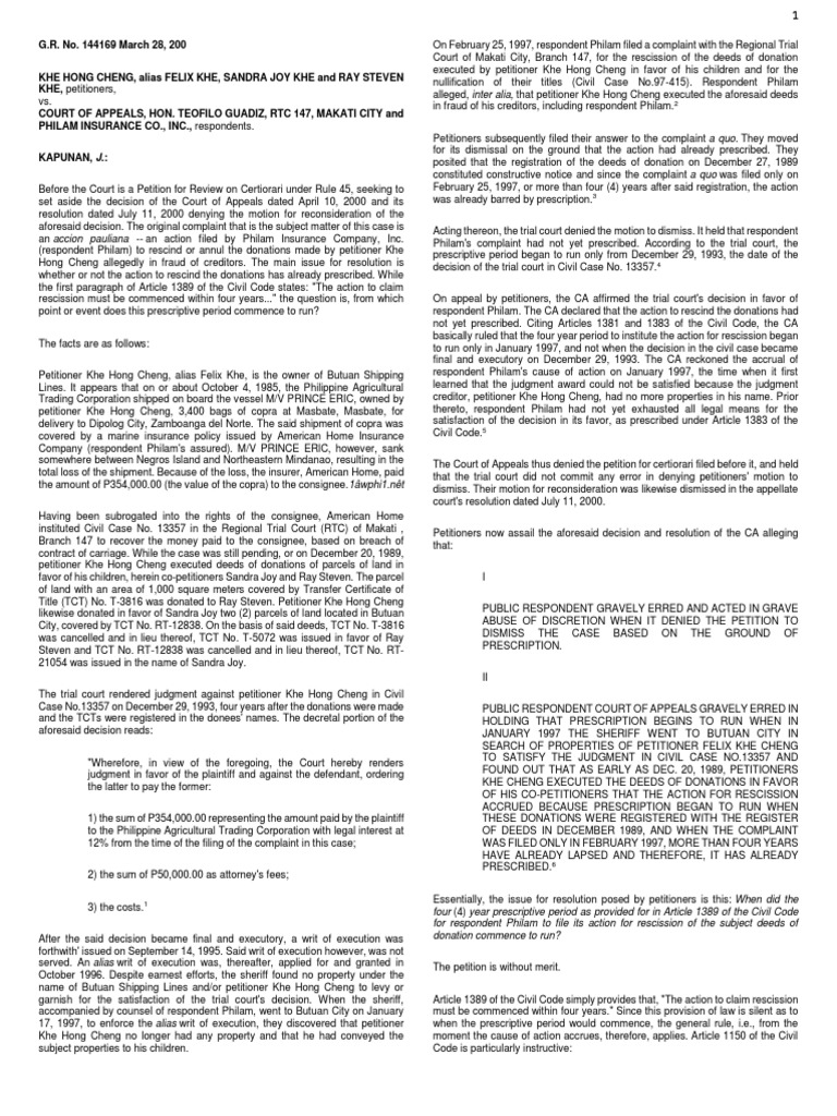 4th-Oblicon-Coverage-Case-Compilation Page 52 148 161 | PDF | Judgment (Law) | Complaint