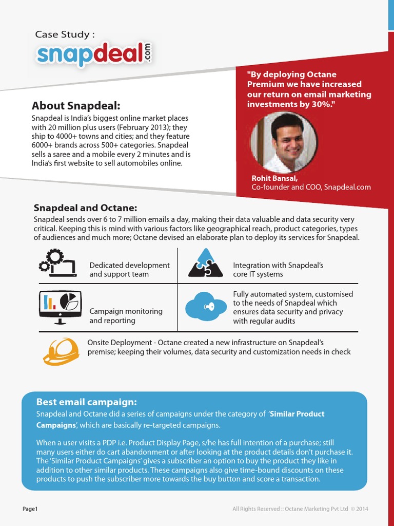 About Snapdeal:: Case Study | PDF | Marketing | Business