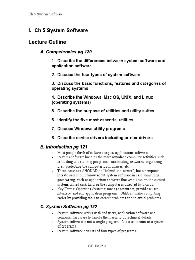 CH 5 System Software | PDF | Operating System | Graphical User Interfaces