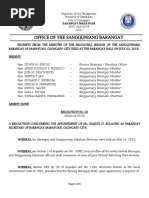 Barangay Ordinance Template | PDF