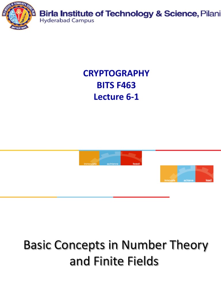 Bitsf463 Lect6-1 PDF | PDF | Discrete Mathematics | Algebra