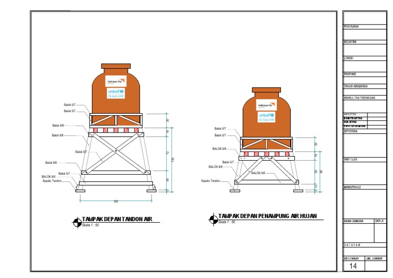 Gambar 2 Pintu Dan 4 Pintu Latrine-Denah Platform Tandon | PDF