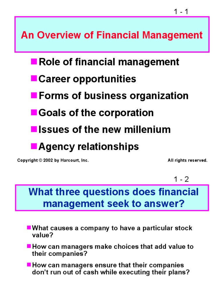An Overview of Financial Management | PDF | Stocks | Corporations