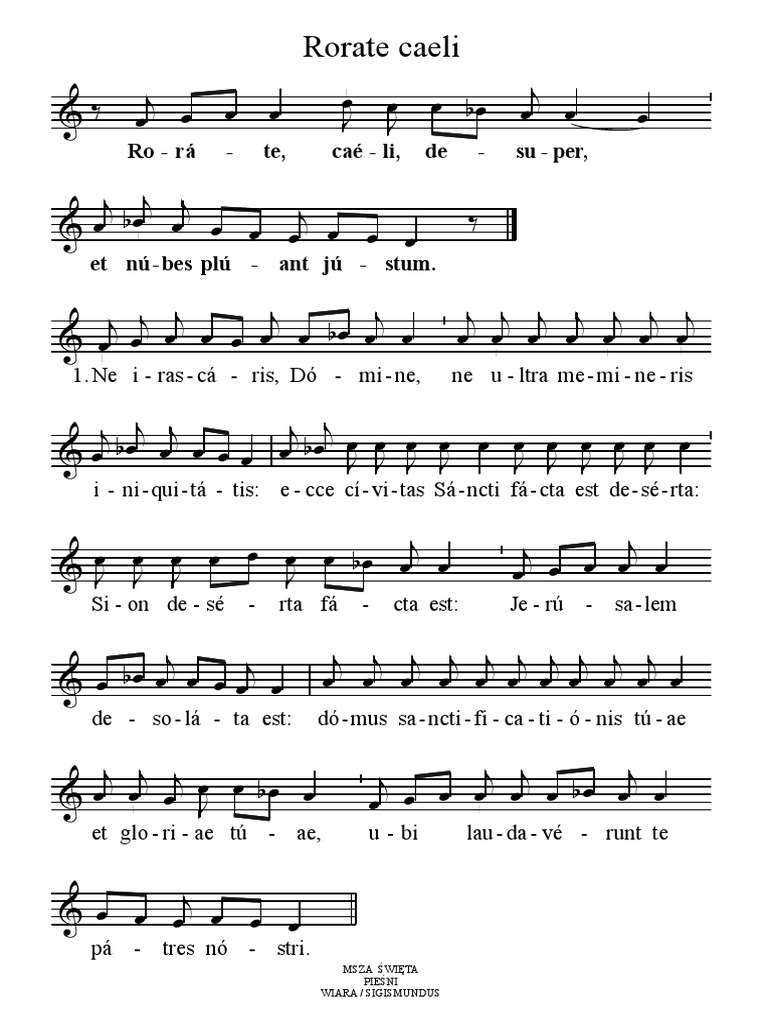 Rorate Coeli | PDF