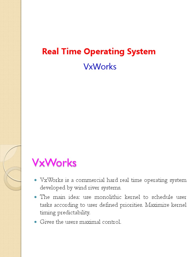 Vxworks - Final PDF | PDF | Scheduling (Computing) | Real Time Computing
