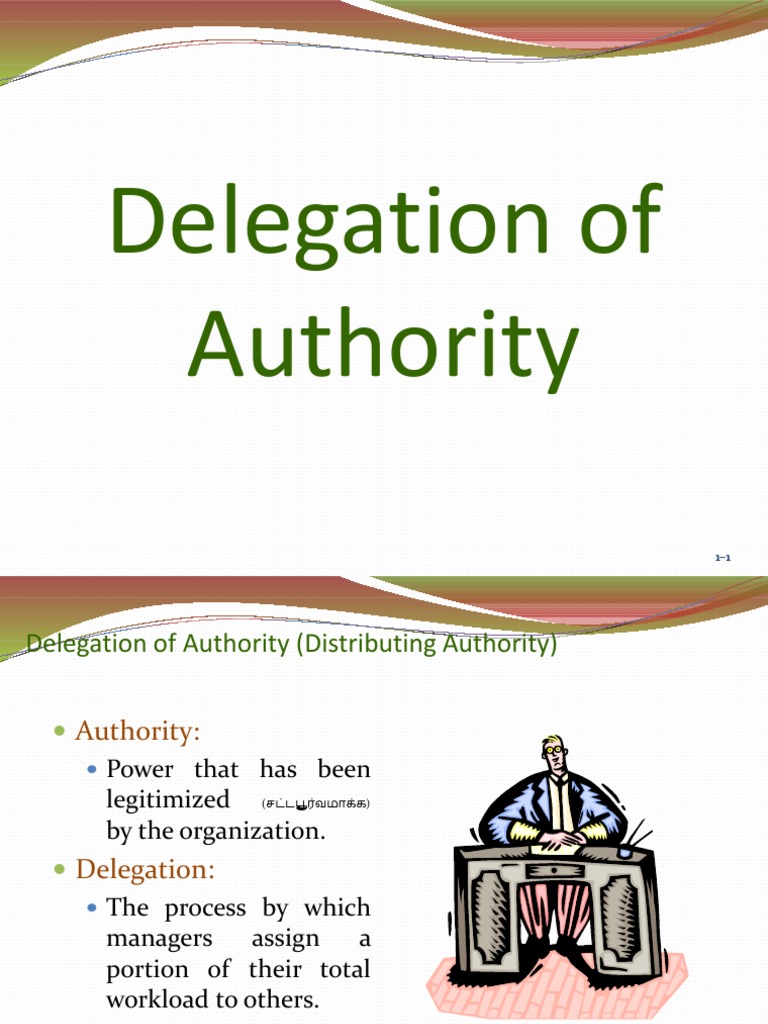 8 delegation of authority.pptx | Accountability | Hierarchy