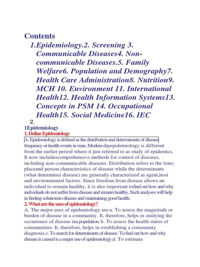 Community Medicine Pdf Sampling Statistics Cohort Study