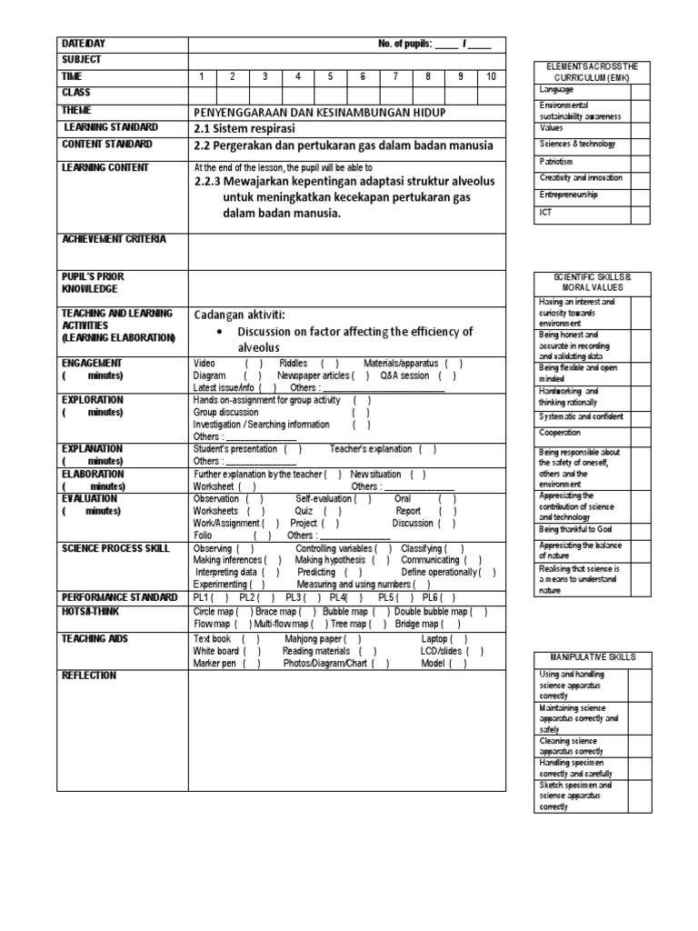 Form 3 (2.2.3) | Download Free PDF | Educational Technology | Science