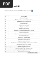 Tabela ANSI | PDF | Transformador | Relé