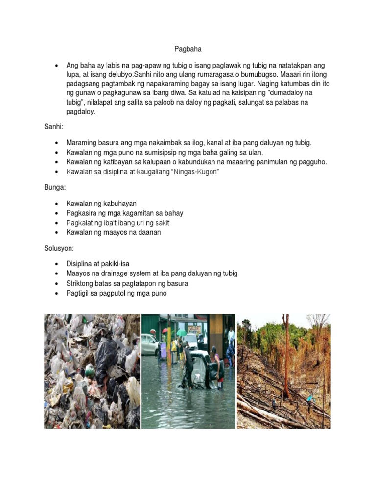 Pagbaha | PDF