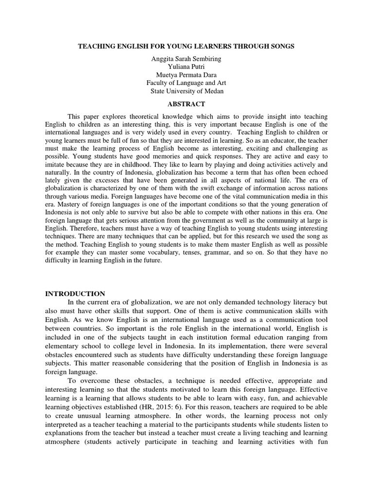 Full Paper Abstract | PDF | Teachers | Learning