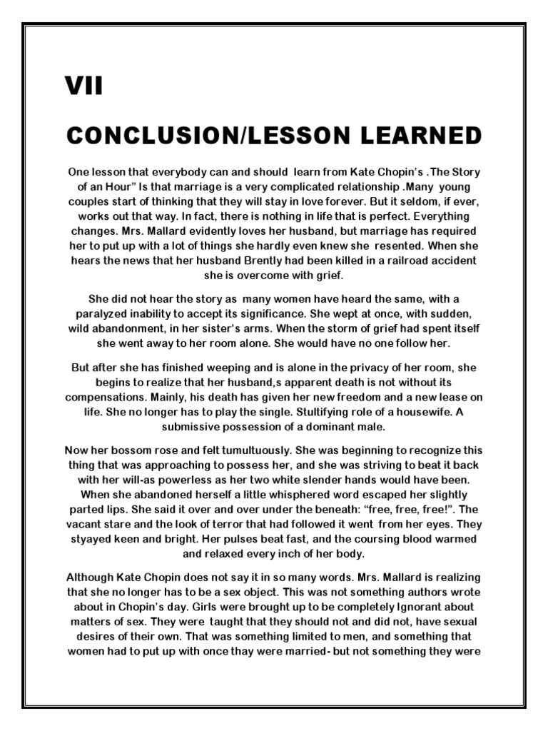 Conclusion/Lesson Learned | PDF